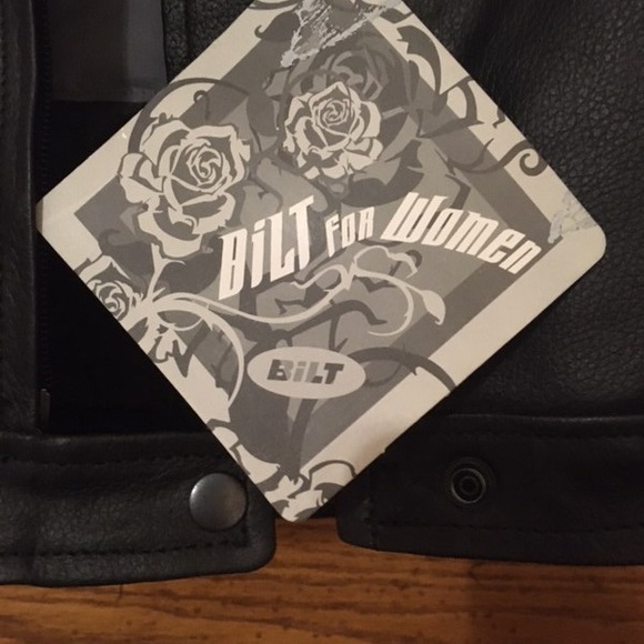 Bilt | Jackets & Coats | Womens Bnwt Bilt Leather Motorcycle Jacket Eur ...